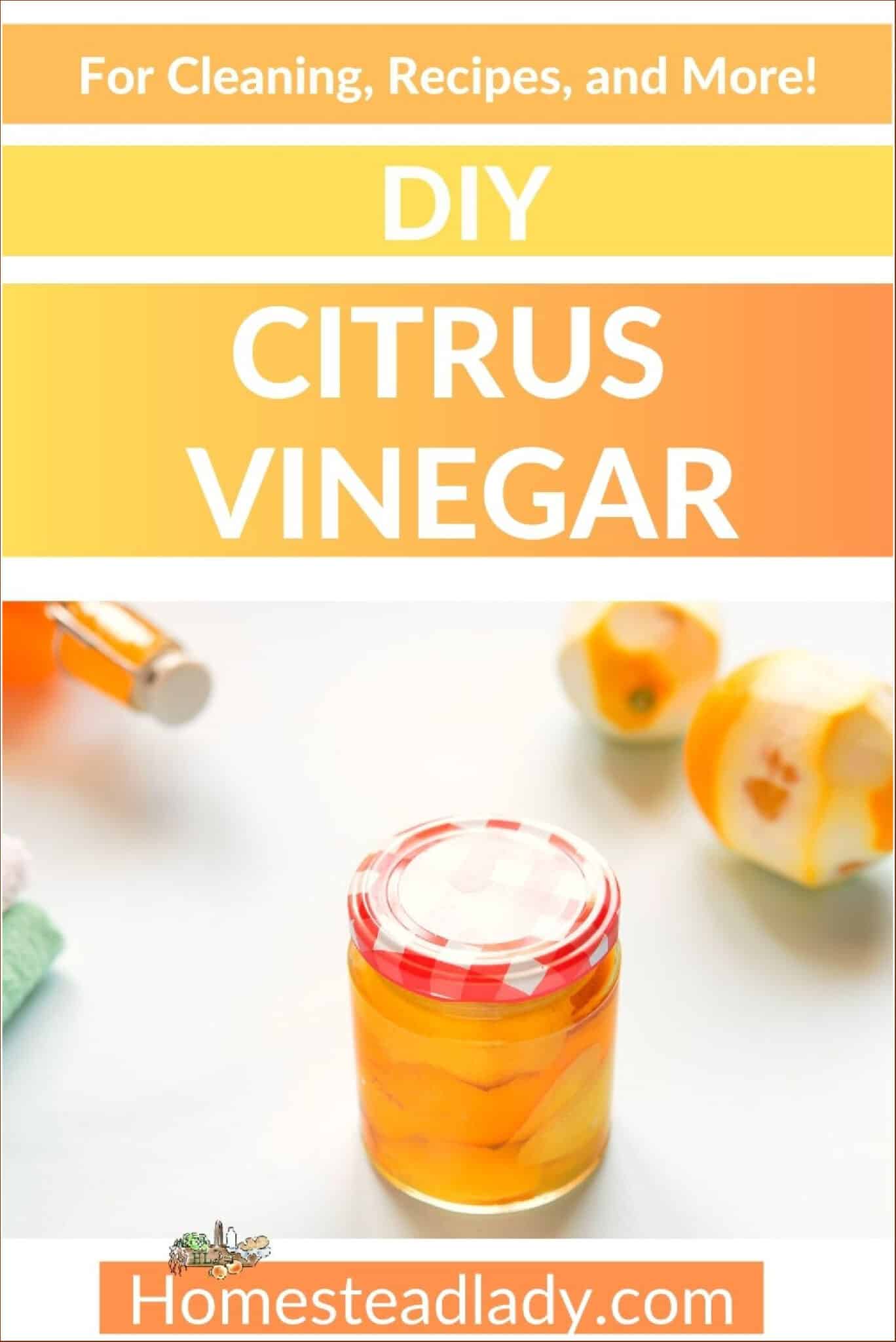 Homemade Citrus Laundry Wash Vinegar Cleaner
