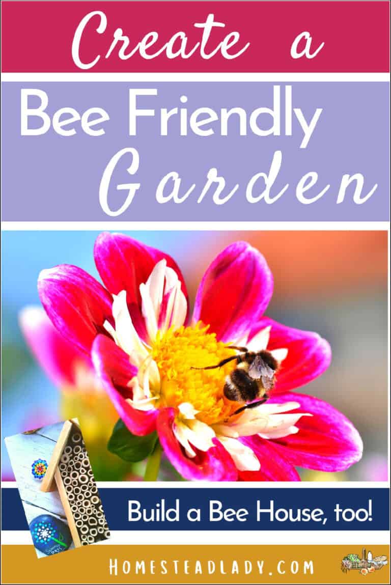 Make a Bee House in The Bee Friendly Garden • Homestead Lady