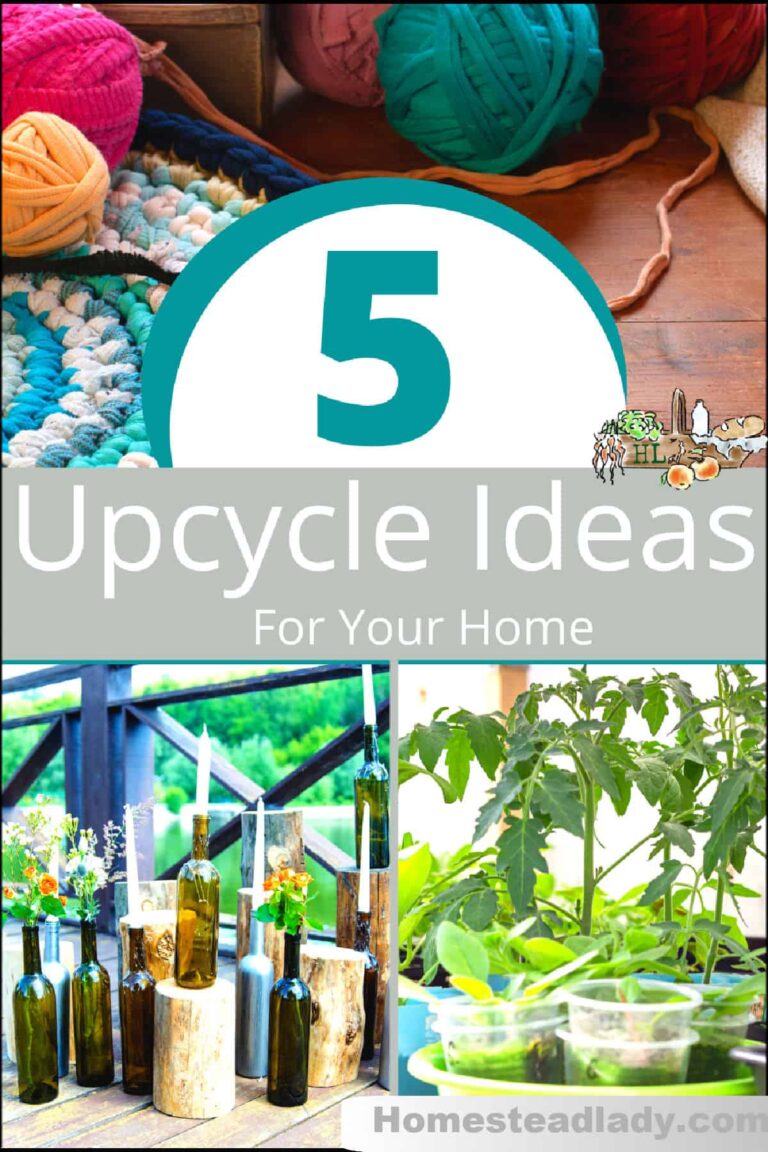5 Upcycled Ideas for Your Home • Homestead Lady