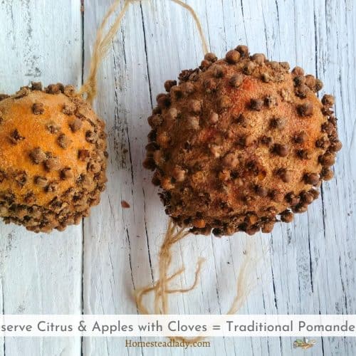 DIY Pomanders: Clove Oranges & Apples • Homestead Lady