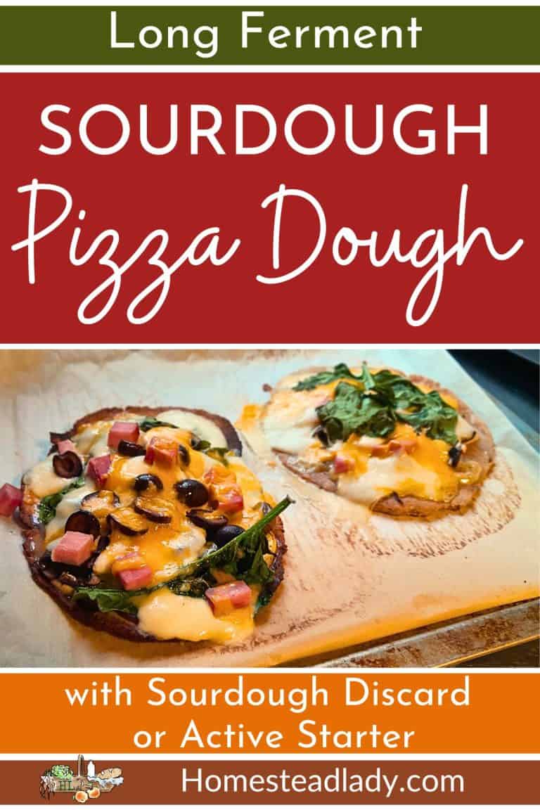 Long Ferment Sourdough Pizza Dough (with Discard) • Homestead Lady