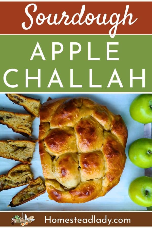 Sourdough Apple Challah Recipe • Homestead Lady