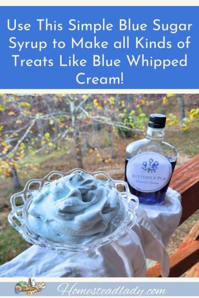 How to Make Butterfly Pea Flower Syrup • Homestead Lady