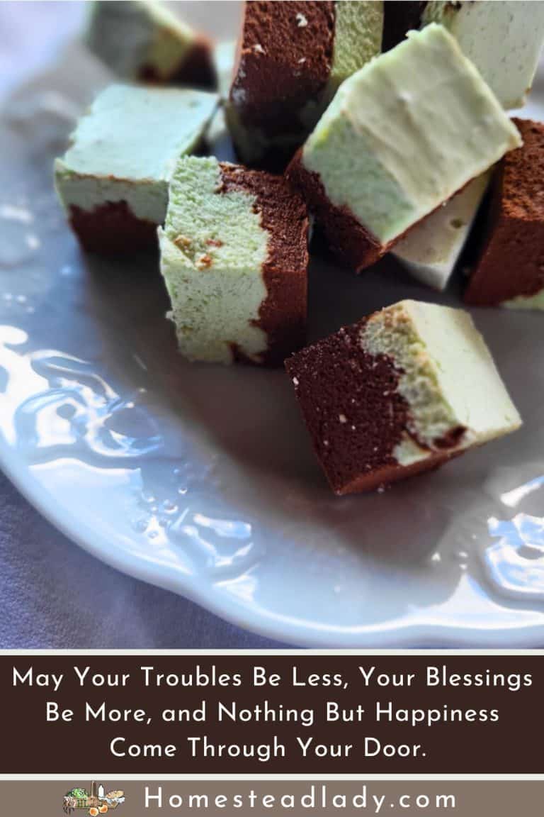 Homemade Mint Marshmallows (Chocolate, too!) • Homestead Lady