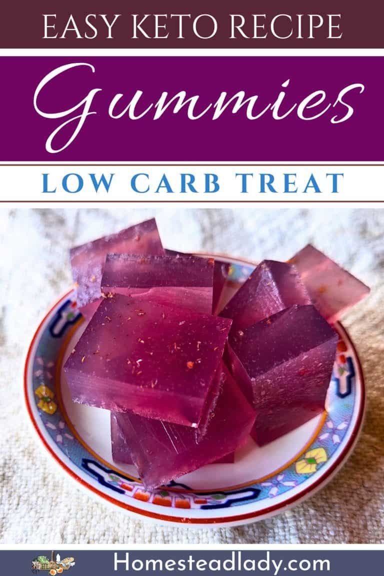 Easy Keto Gummy Recipe (No Sugar + Extra Gelatin) • Homestead Lady
