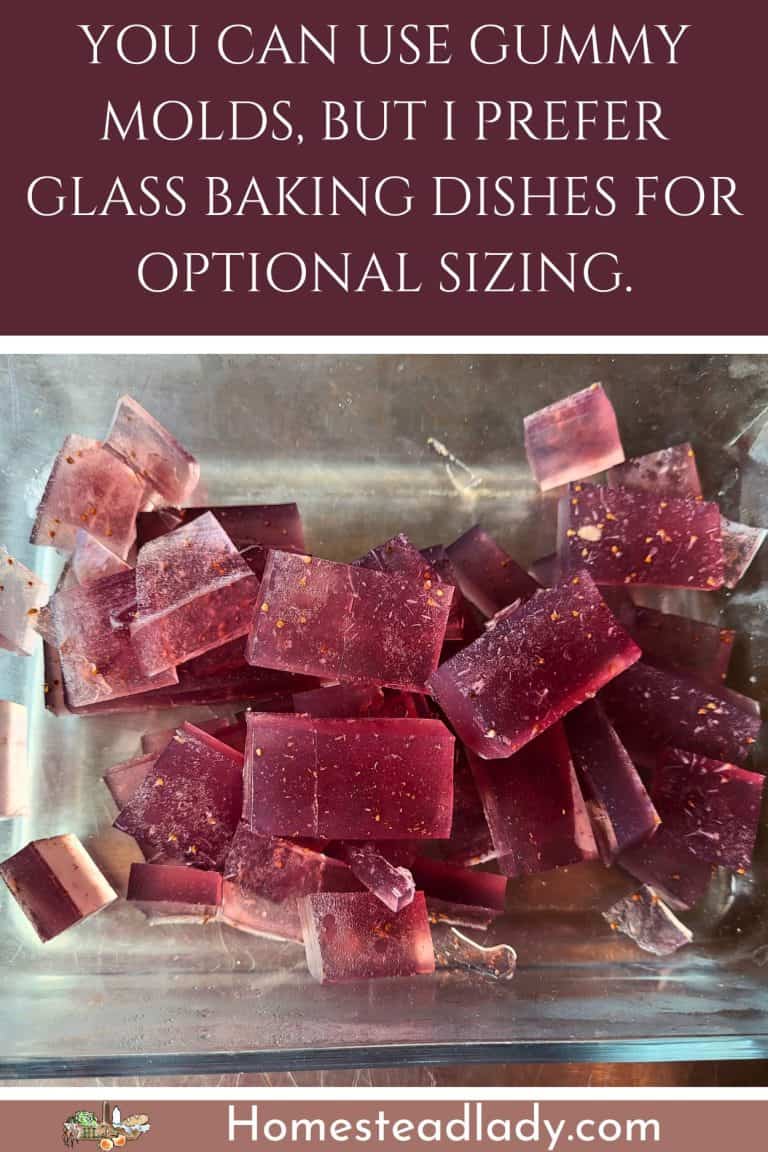 Easy Keto Gummy Recipe (No Sugar + Extra Gelatin) • Homestead Lady