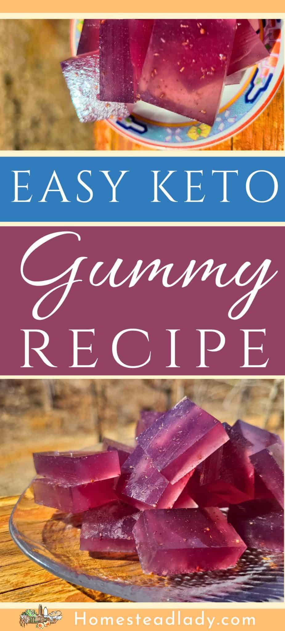 Easy Keto Gummy Recipe (No Sugar + Extra Gelatin) • Homestead Lady