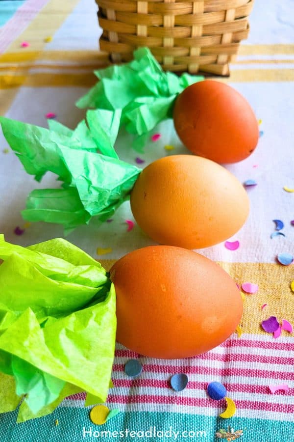 Homemade Confetti Eggs: Carrot Cascarones for Easter • Homestead Lady